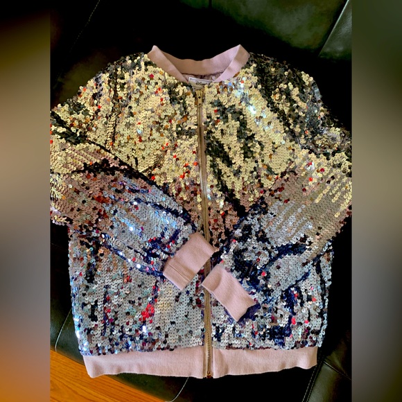 Disney | Jackets & Coats | Disney Dsigned Collection Sequin Jacket ...
